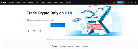 how to create and set up htx api key bitsgap