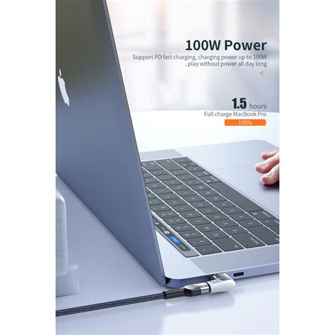 Köp ESSAGER 100W 5A USB C USB C Magnetisk Adapter Silver Teknikhallen