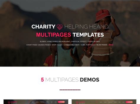 Template Html Css Premium Charity Nonprofit Multipage Template