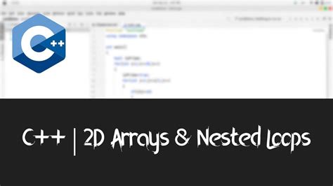 C 2d Arrays And Nested Loops Codify Academy Youtube