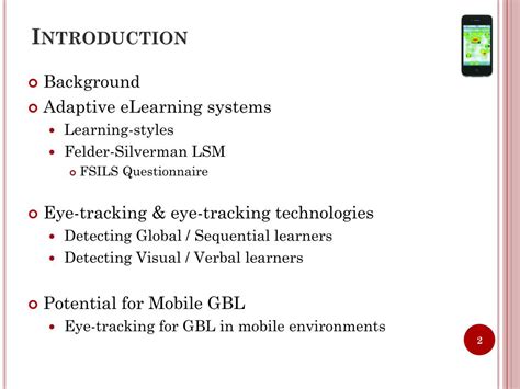 Ppt Assessing Eye Tracking Technology For Learning Style Detection In Adaptive Game Based
