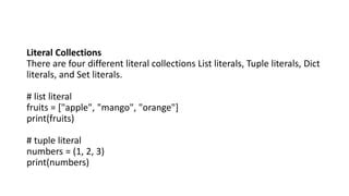 PYTHON PROGRAMMING Pptx