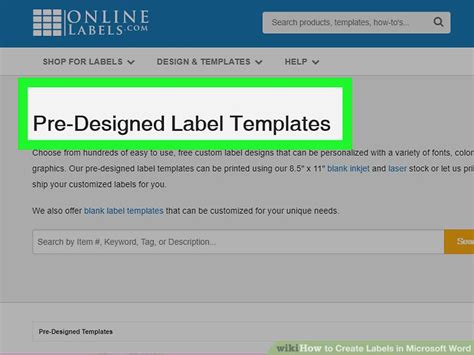 How To Create Labels In Microsoft Word With Pictures WikiHow