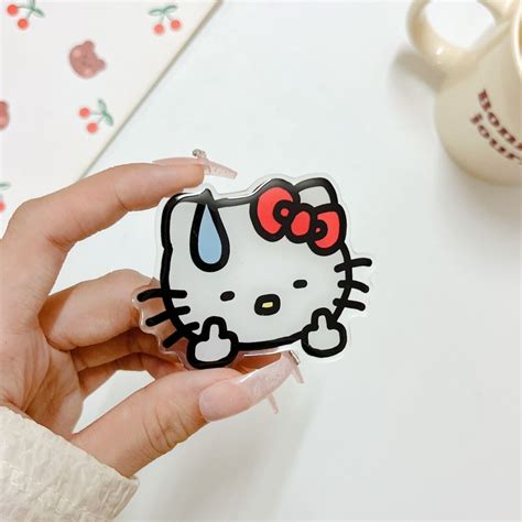 Fxxk U 키티 그립톡 스마트톡 거치대 키치 힙한 귀여운 고양이 그립톡 인싸 재미있는 우정 친구선물 에이블리