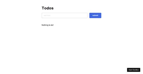 A Simple Todo App Codesandbox