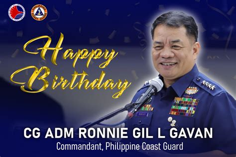 𝐇𝐀𝐏𝐏𝐘 𝐁𝐈𝐑𝐓𝐇𝐃𝐀𝐘 𝐂𝐆 𝐀𝐃𝐌𝐈𝐑𝐀𝐋 𝐆𝐀𝐕𝐀𝐍 🥳 The Men And Women Of The Philippine