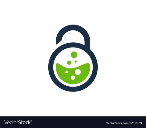 Lab Security Logo Icon Design Royalty Free Vector Image