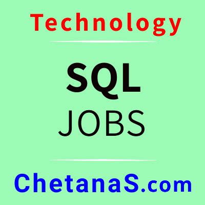 SQL Jobs April 2025 CHETANAS