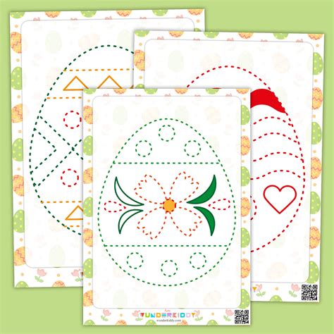 Прості розмальовки «Великодні яйця роздрукувати для дітей