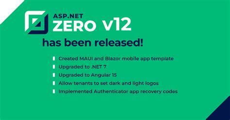 AspnetZero AspNet Zero V12 Has Been Released Milled