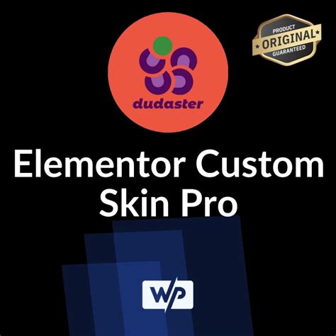 Elementor Custom Skin Pro Original License