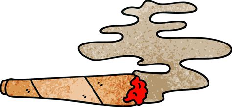 Quirky Hand Drawn Cartoon Lit Joint 11304073 Vector Art At Vecteezy