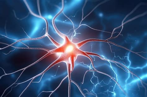 Premium Photo Neurons And Synapse Like Stuctures Depicting Brain Ai