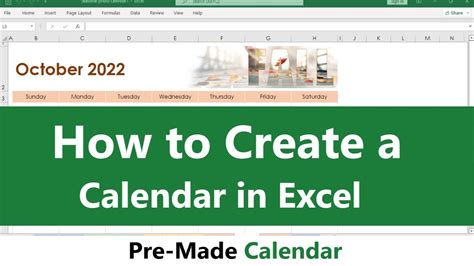 How To Make Calendar In Excel How To Insert A Calendar In Excel How To Create A Calendar In