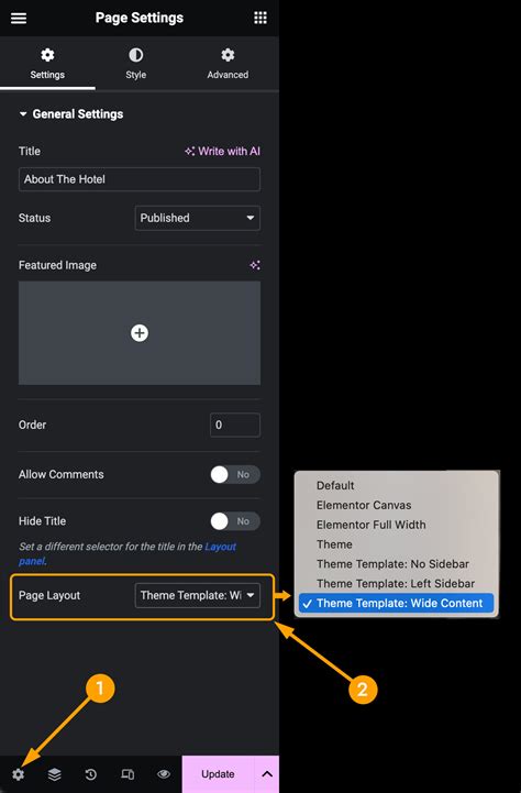 Choose Page Template CozyStay Knowledge Base