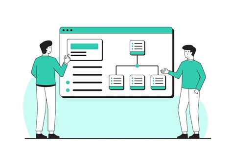 사업 계획 및 워크플로 개념 그림 프리미엄 벡터