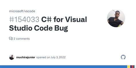 C For Visual Studio Code Bug Issue Microsoft Vscode Github