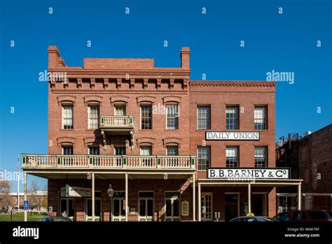 Old Sacramento Historic Center Sacramento California Editorial Use