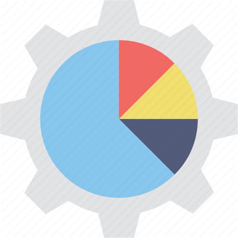 Cog Data Management Gear Graph Pie Chart Icon