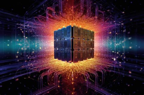 Computing And Quantum Technology Generative Ai Stock Illustration