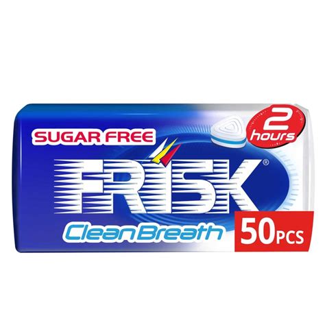 Frisk Mints Clean Breath Peppermint Sugarfree 50 Mints Frisk Candy Frisk Sweets 12
