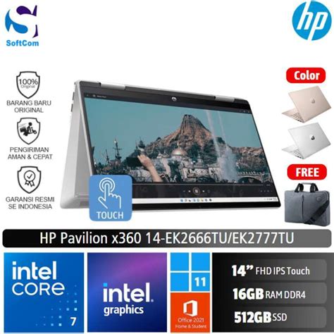Promo Hp Pavilion X Ek Tu Ek Tu Laptop In Core U Gb Gb Ssd Fhd