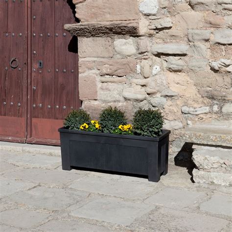 Cast Iron Rectangular Planters Large Patinated Cast Iron Garden