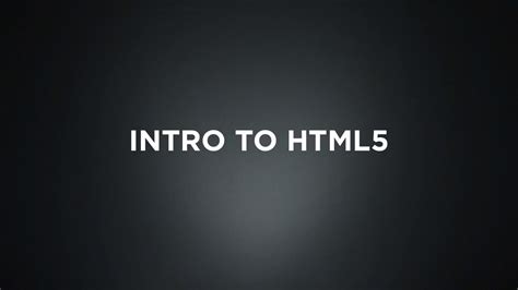 Html5 Youtube