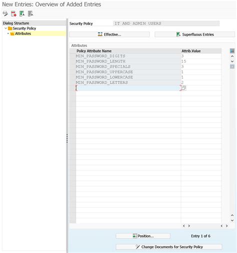 Sap Password Policy Sap Password Policy