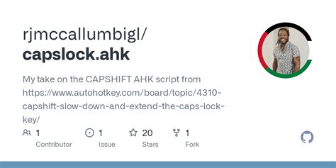 Github Rjmccallumbiglcapslockahk My Take On The Capshift Ahk