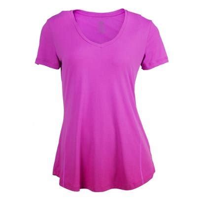 Camiseta Alto Giro Poliamida Skin Fit Degradê Feminina Pink Netshoes