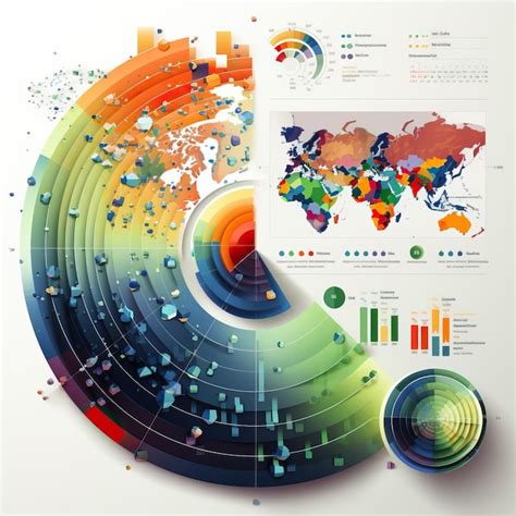 Premium Vector Flat Design Vector Data Visualization On White Background