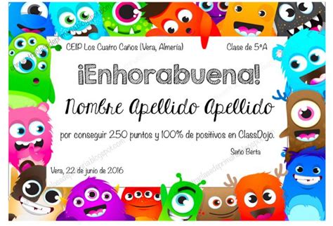 Diploma Classdojo Editable Diplomas Para Primaria Class Dojo