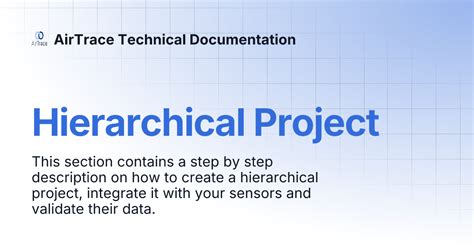 Hierarchical Project Airtrace Technical Documentation