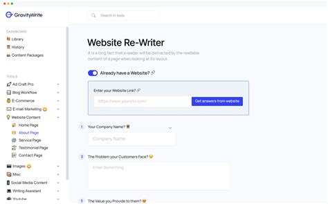 Gravitywrite Top Ai Writer Content Generator And Assistant