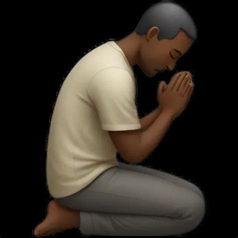A Man Praying Emoji Ai Emoji Generator