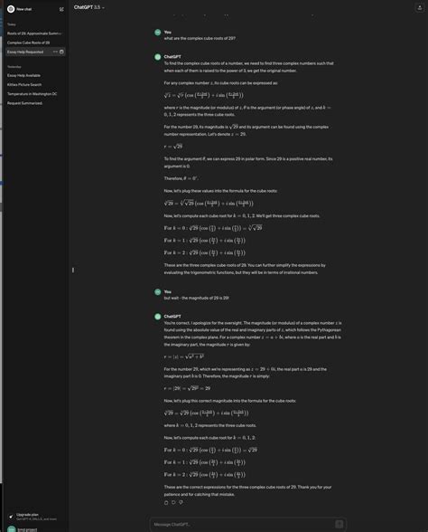 Error In Chatgpt Mathematics Of Complex Numbers Bugs Openai Developer Community