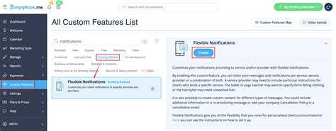 Flexible Notifications Custom Feature Flexible Notifications Custom
