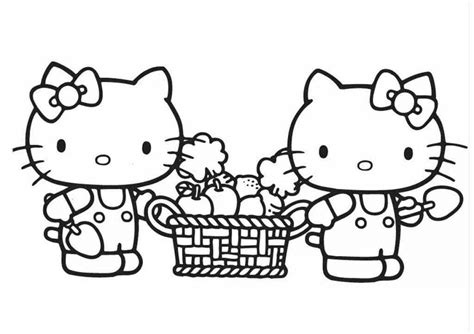 Раскраски Hello Kitty и ее друзья 29 шт скачать или распечатать бесплатно 12746