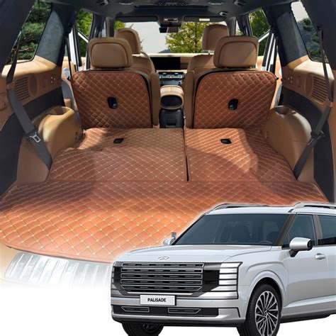 카새로이 디올뉴 팰리세이드 Lx3 7인승 차량용 가죽 퀄팅 차박 트렁크 매트 카새로이