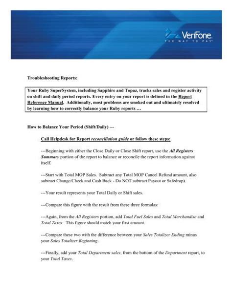 Verifone Ruby 2 Troubleshooting Quick Solutions For Common Issues