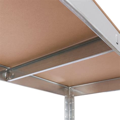 ᐉ Стелаж металевий оцинкований Skladcom 2400х900х600 мм 5 полиць МДФ 175 кг на полицю • Краща