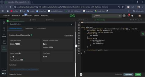 Geekstreak2025 Gfg160 Dsa Coding Problemsolving Hashing Sanket