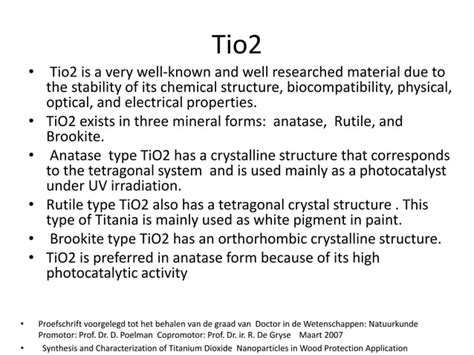 Tio2 Nanomaterial Ppt Tio2 Nanomaterial Ppt