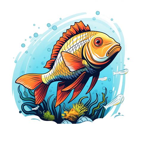 魚の塗り絵 無料印刷可能 着色ページ ミミパンダ