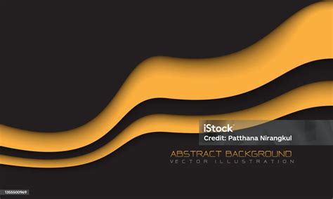 추상적인 옐로우 웨이브 섀도우 기하학적 회색 빈 공간 디자인 현대미래 배경 벡터 일러스트레이션 0명에 대한 스톡 벡터 아트 및 기타 이미지 Istock