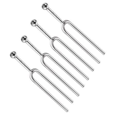 A440 Tuning Forks 4 Pack Stainless Steel Tuning Fork Standard A 440 Hz Violin Guitar Tuner