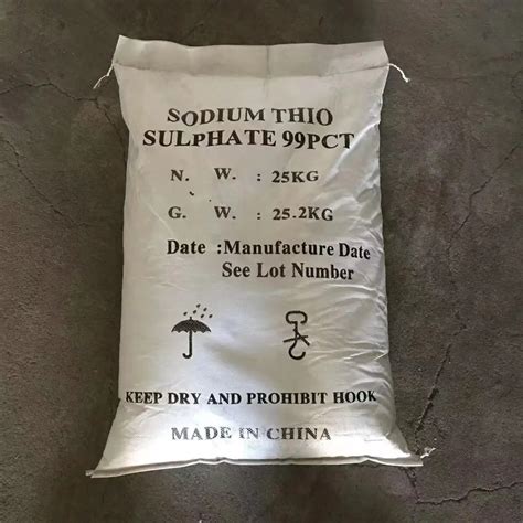 High Quality 25kg Sodium Thiosulphate Anhydrous Sodium Thiosulphate For