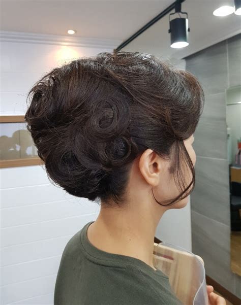 혼주올림머리 해운대올림머리 행사올림머리 한복올림머리 짧은단발올림머리 네이버 블로그