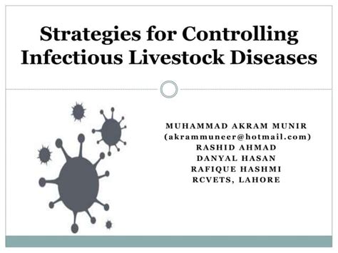 Controlling Infectious Diseases Ppt